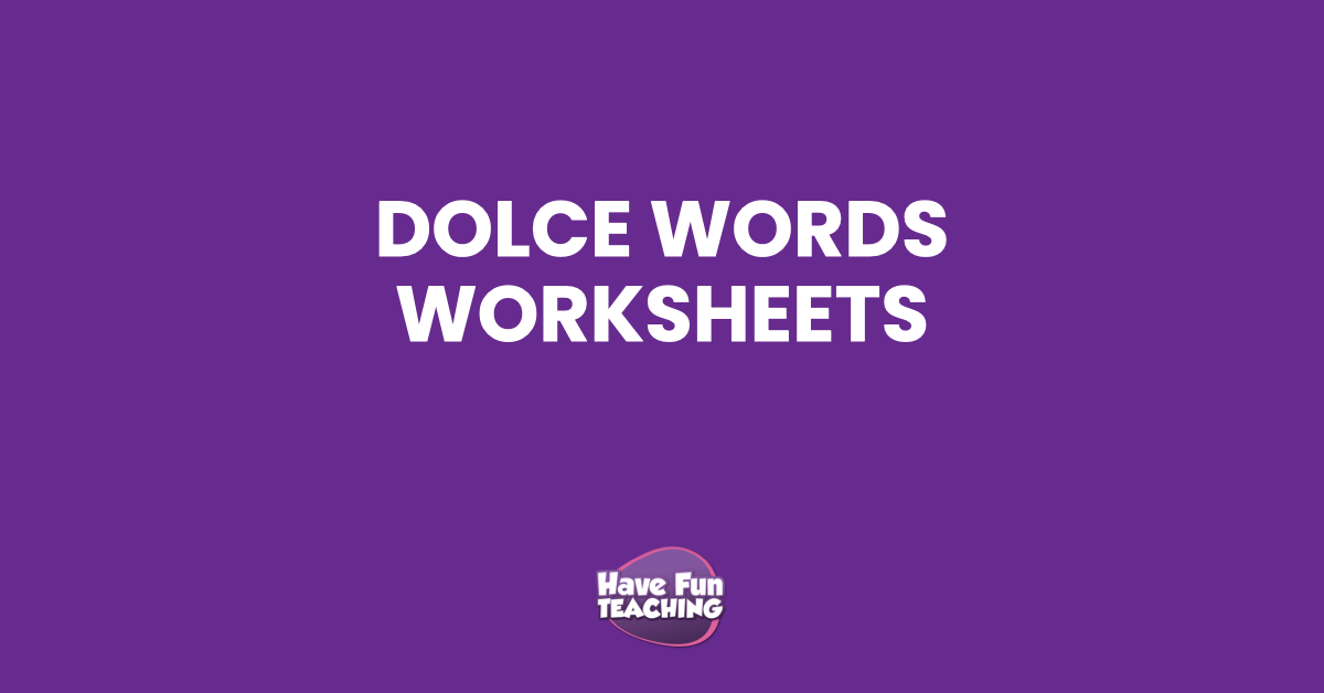 Dolch Words Worksheets - Have Fun Teaching