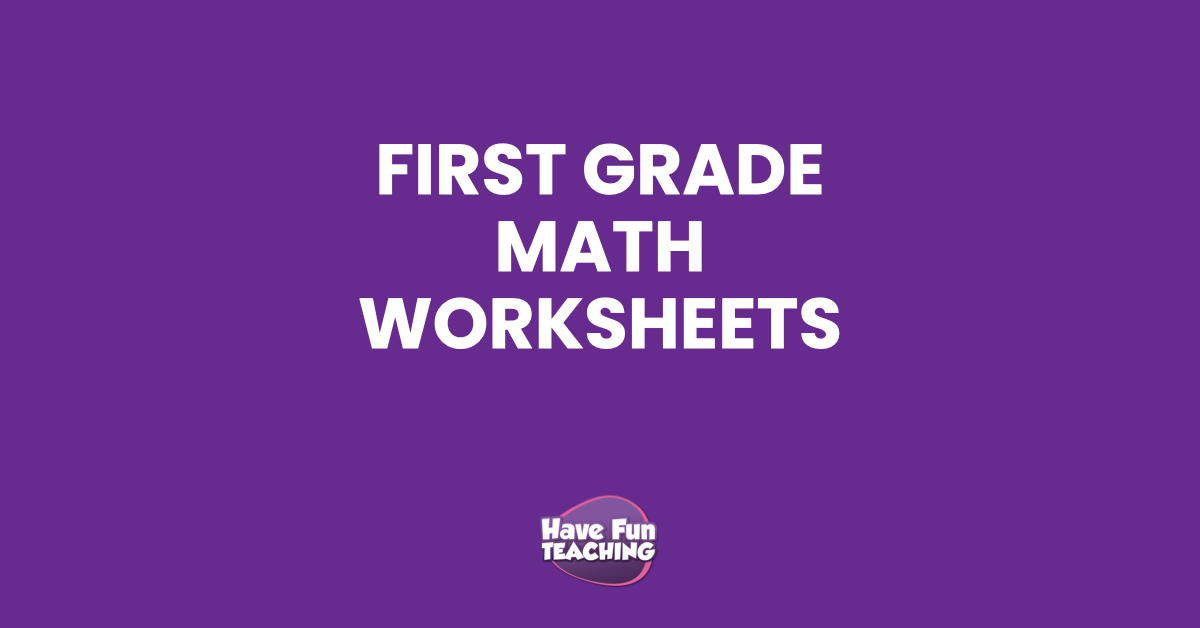 New 71 First Grade Math Worksheets Have Fun Teaching Firstgrade Worksheet