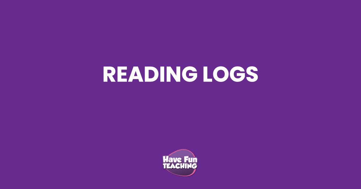 Reading Logs - Have Fun Teaching