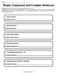Simple, Compound, and Complex Sentences Worksheet - Have Fun Teaching